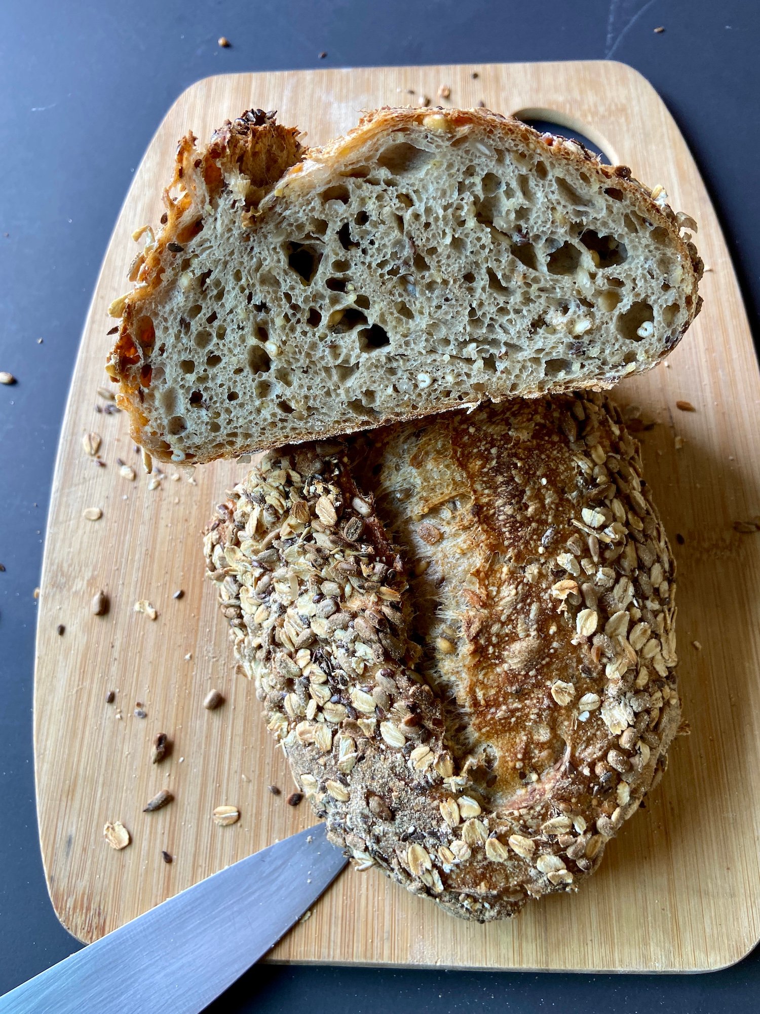 Artisan Whole Grain Bread - Natasha's Baking